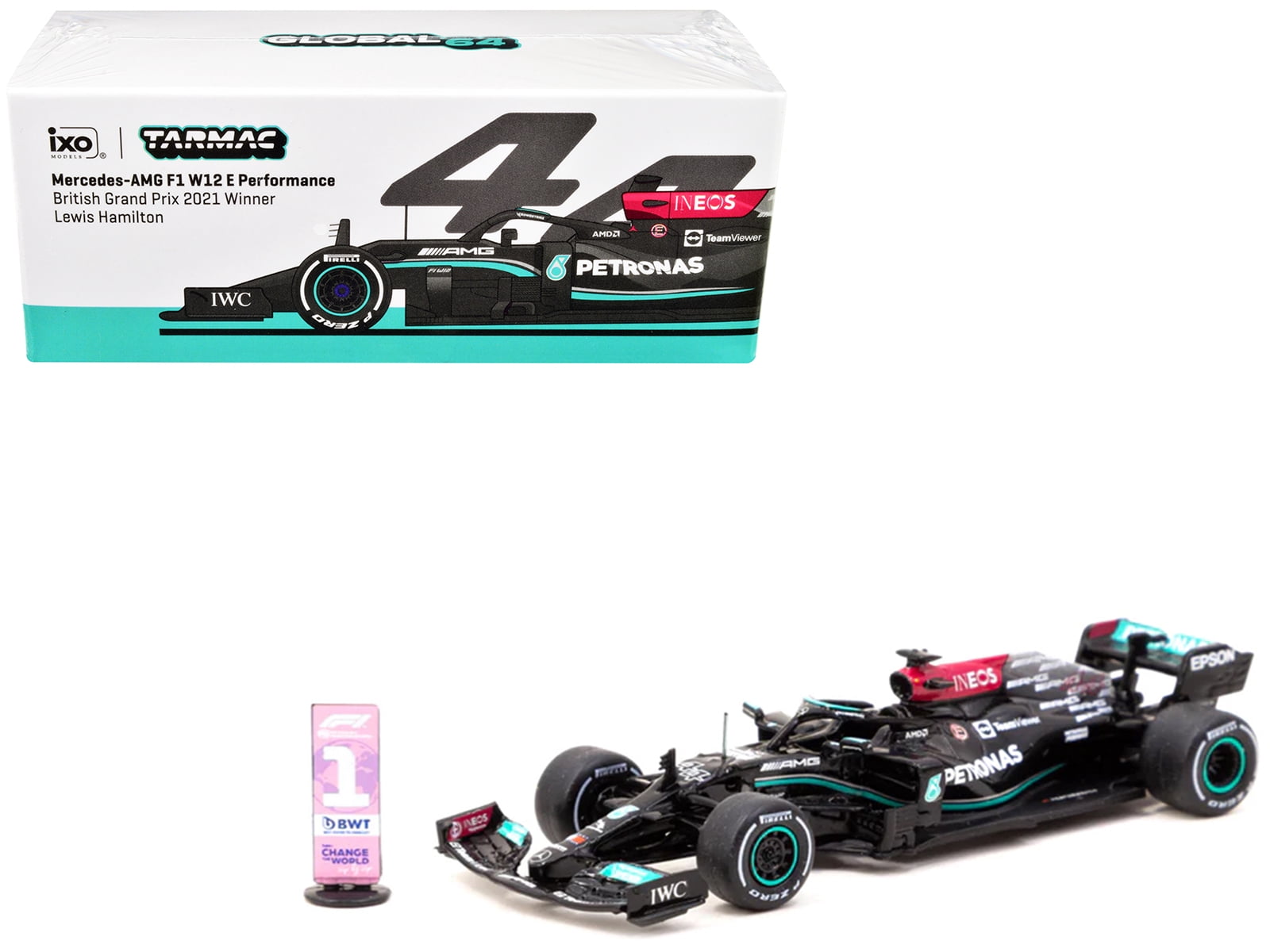 Mercedes-AMG F1 W12 E Performance #44 Winner F1 British GP (2021) with ...