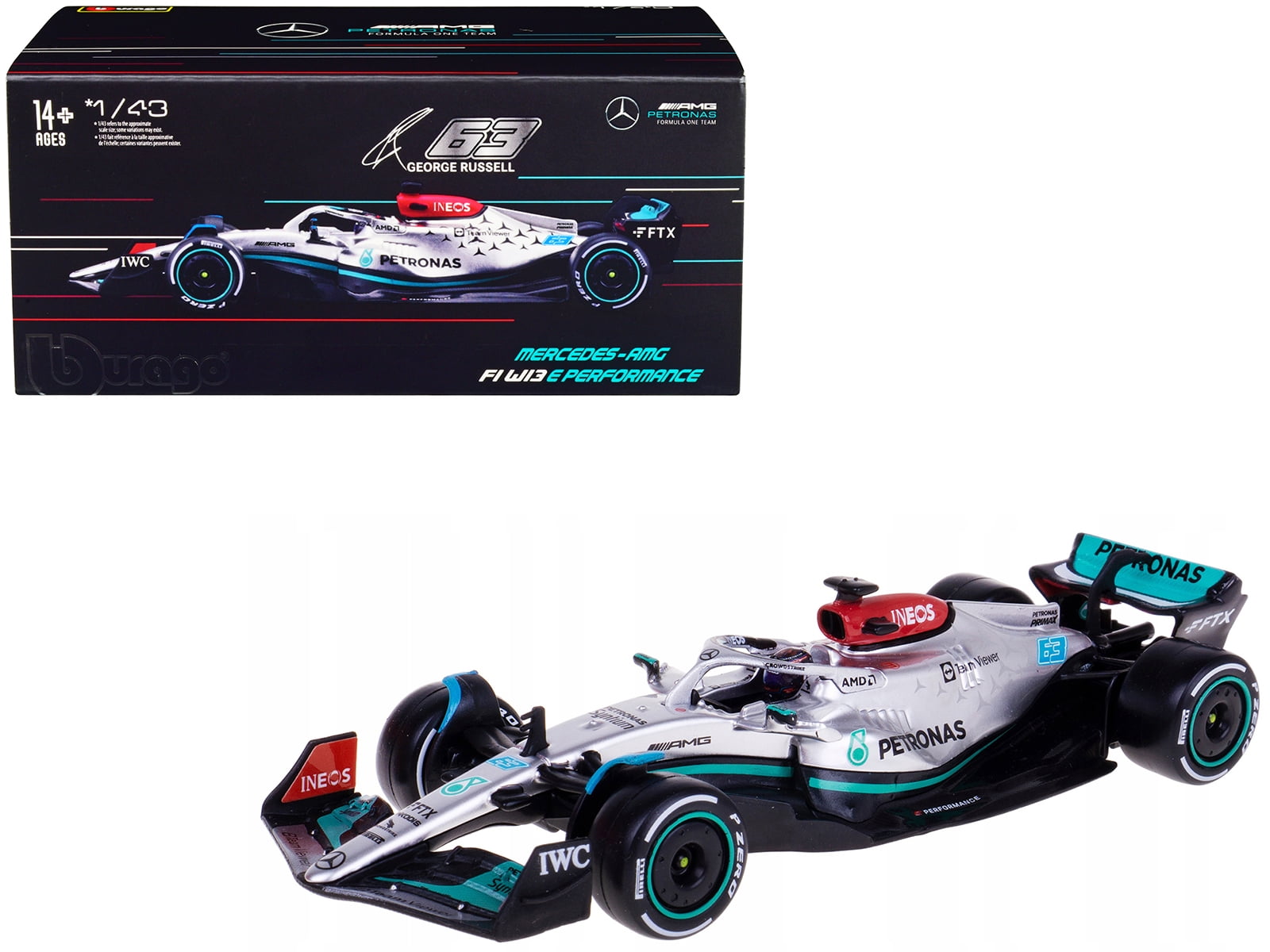 Mercedes-AMG F1 W13 E Performance #63 George Russell "F1 Formula One ...