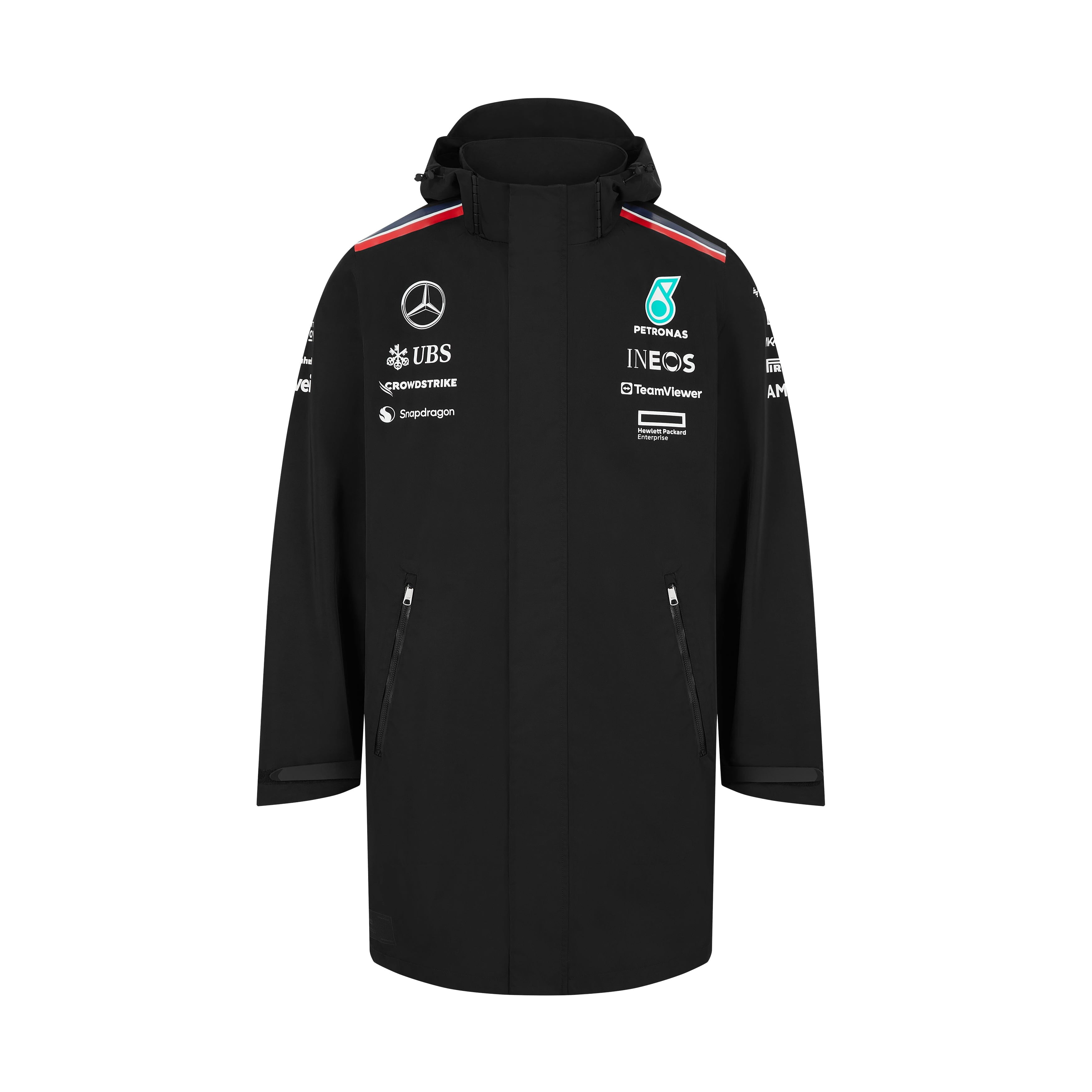 Mercedes AMG Petronas F1 2024 Men's Team Rain Jacket - Black - Walmart.com