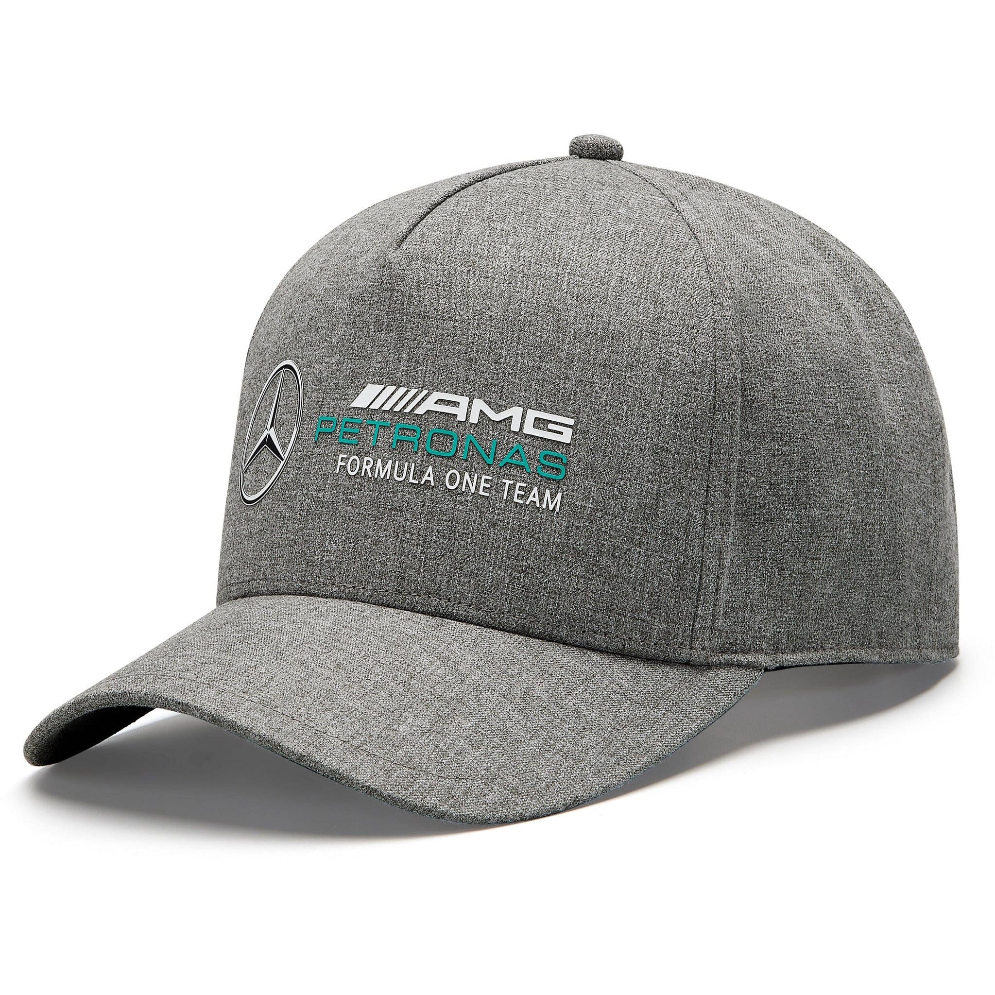 Mercedes AMG Petronas F1 Racer Baseball Hat Grey - Walmart.com