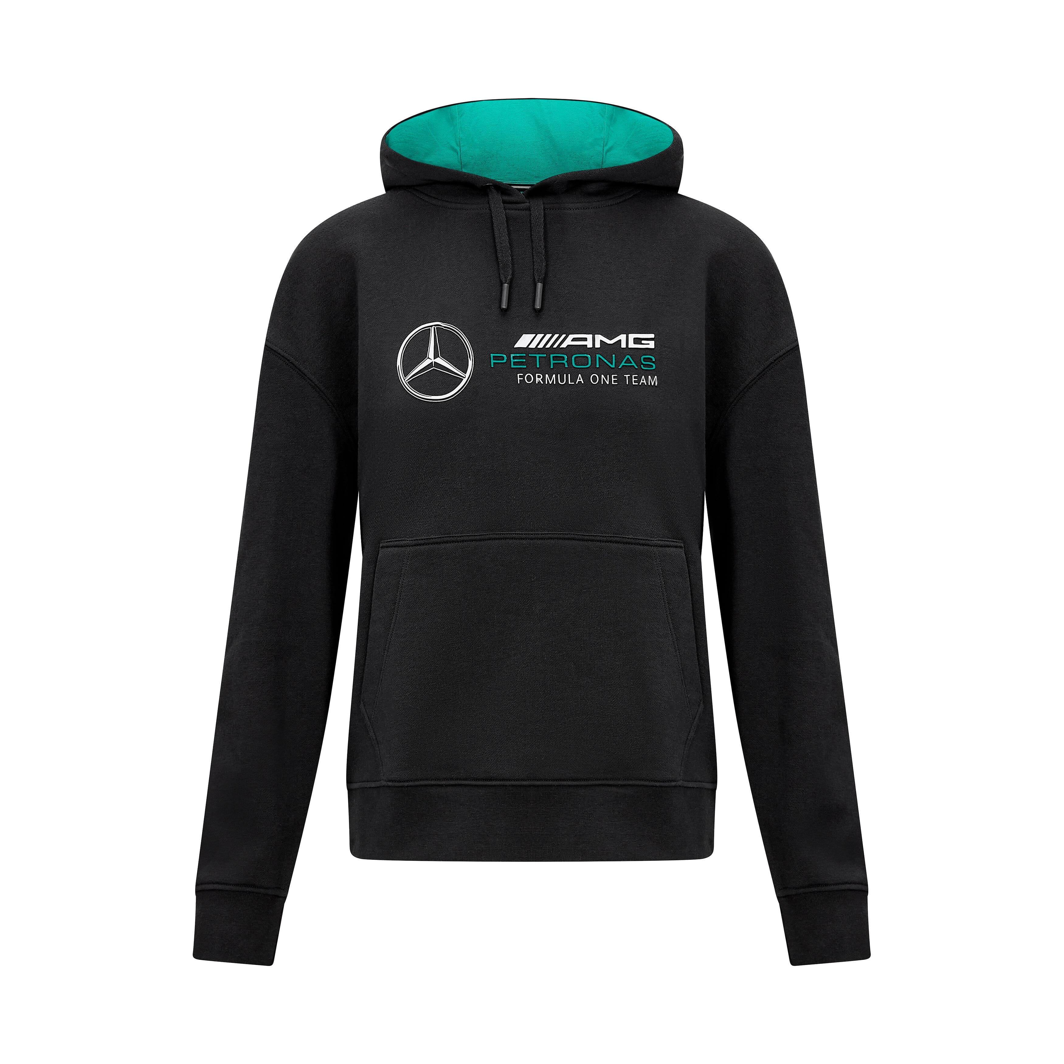 Mercedes AMG Petronas F1 Women's Oversized Hoodie - Black/White ...