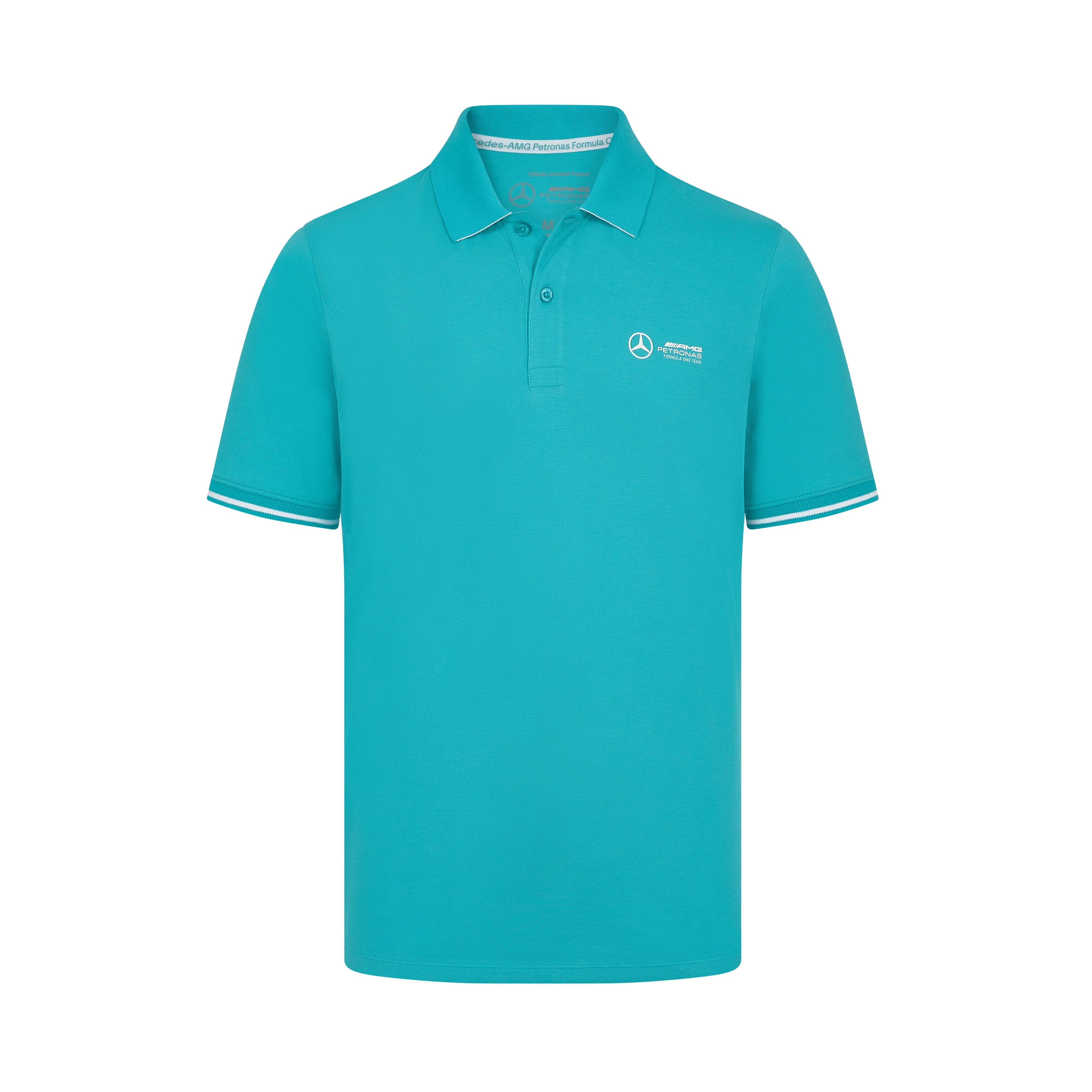 Mercedes Amg Petronas F1 Mens Ultra Teal Polo 2024 - Walmart.com