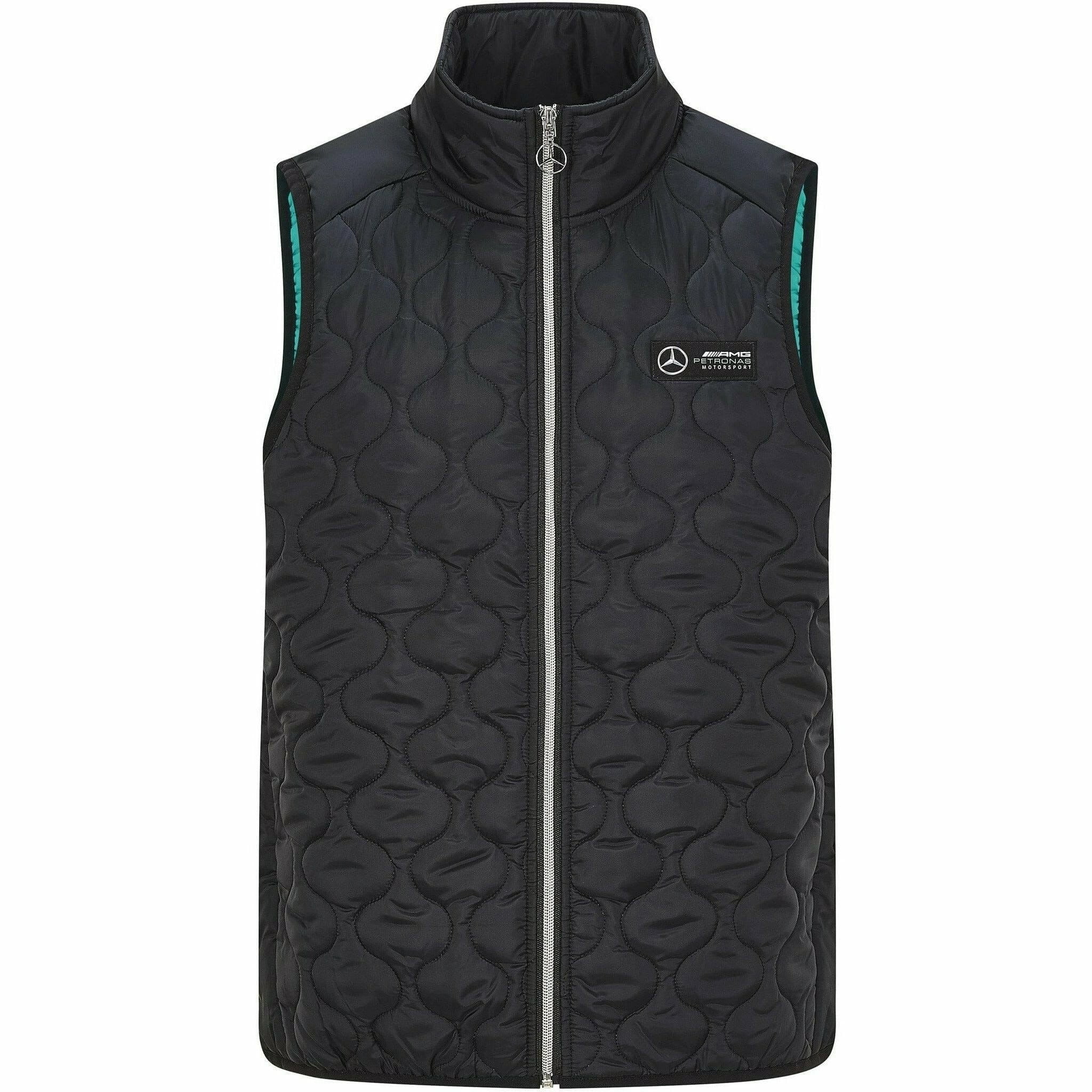 Mercedes Amg Petronas F1 Team Mens Classic Padded Black Gilet - Walmart.com