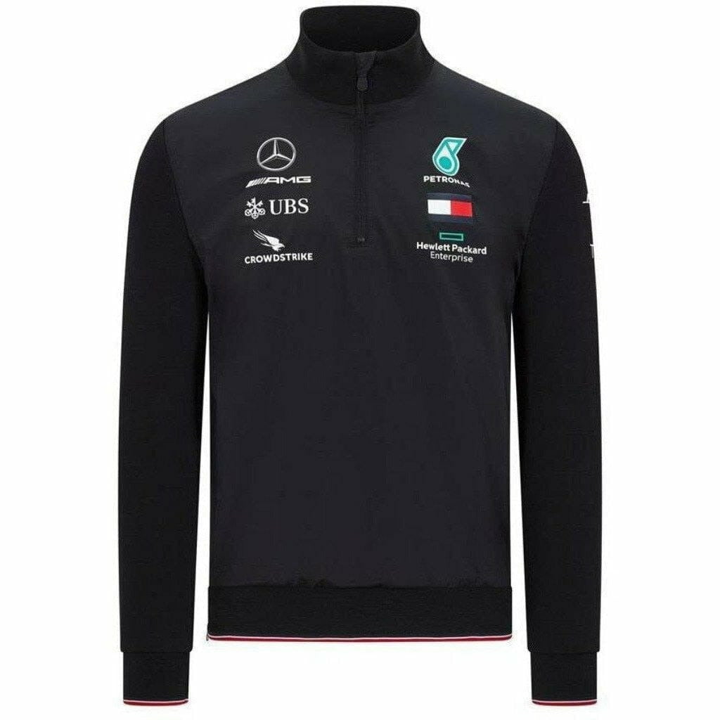 Mercedes Benz AMG Petronas F1 2020 Men's Team 1/2 Zip Sweater Black ...