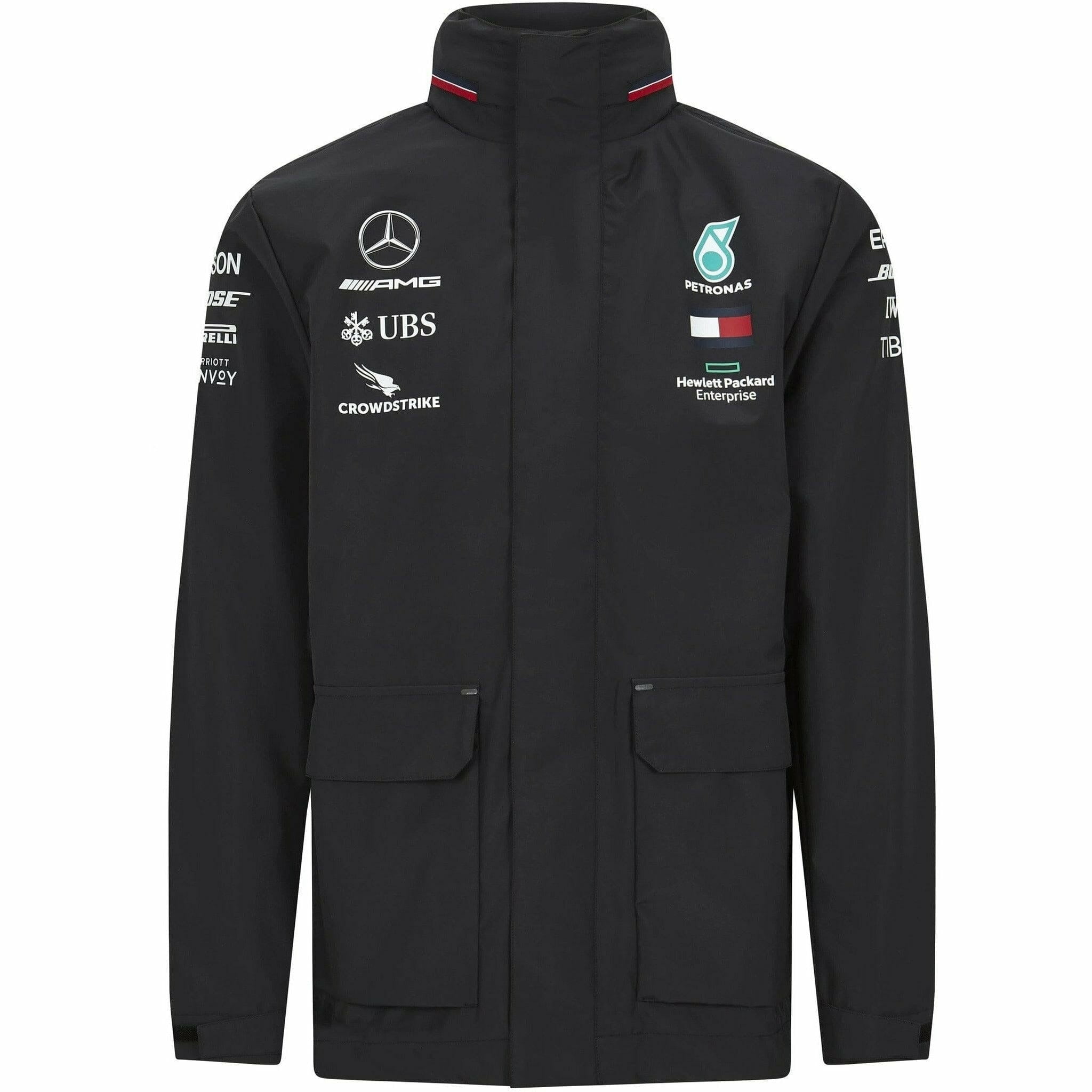 Mercedes Benz AMG Petronas F1 2020 Men's Team Rain Jacket Black ...