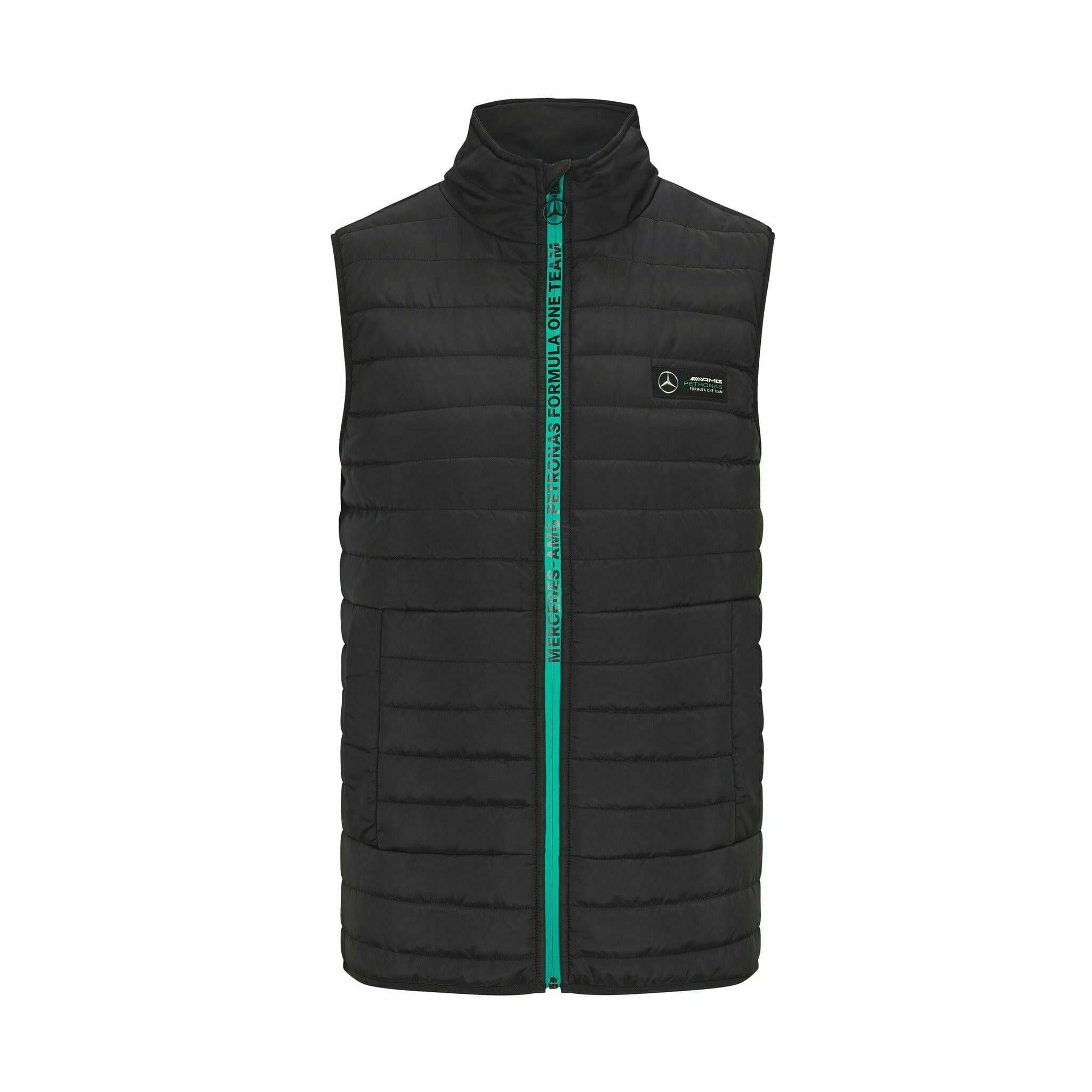 Mercedes Benz AMG Petronas F1 Men's Lightweight Padded Vest -Black ...