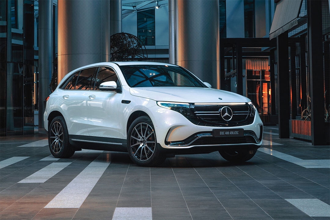 Mercedes-Benz EQC 400 4MATIC AMG White Urban Car Home Decor - 12x18 ...