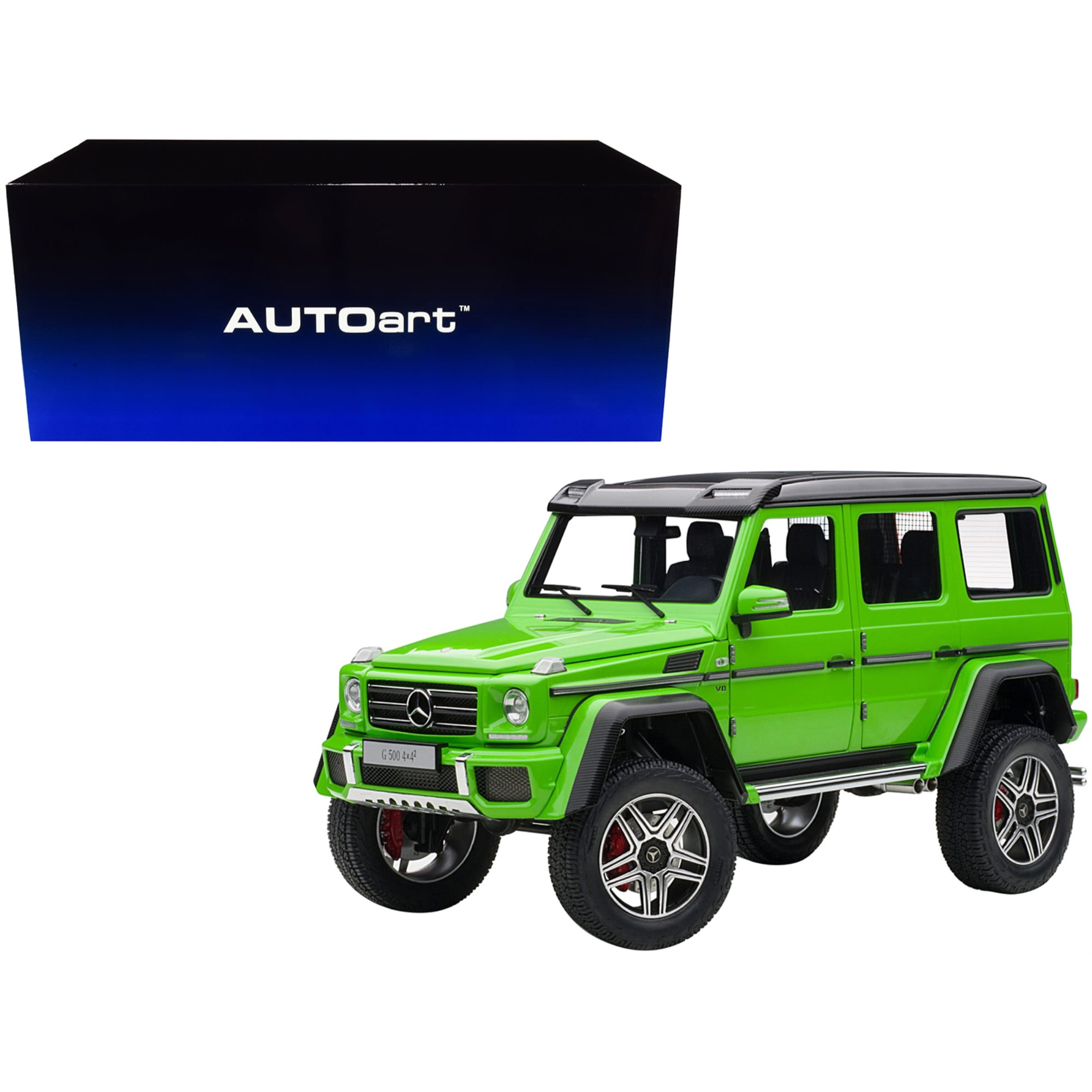 Mercedes Benz G500 4X4 2 Alien Green 1/18 Model Car by Autoart ...