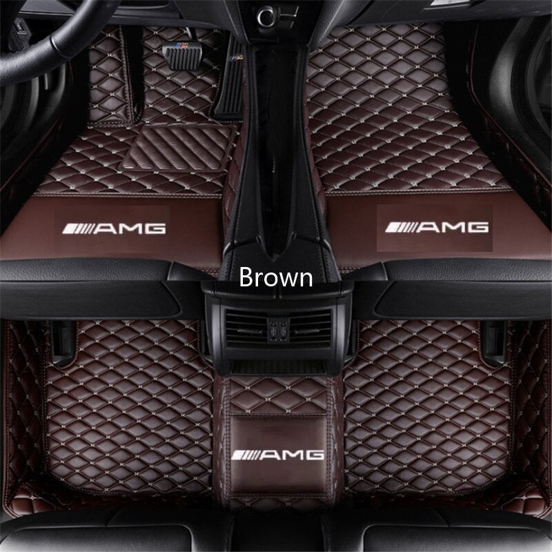 Mercedes-Benz GLE AMG 2020-2024 Waterproof Leather Car Floor Mats Car ...