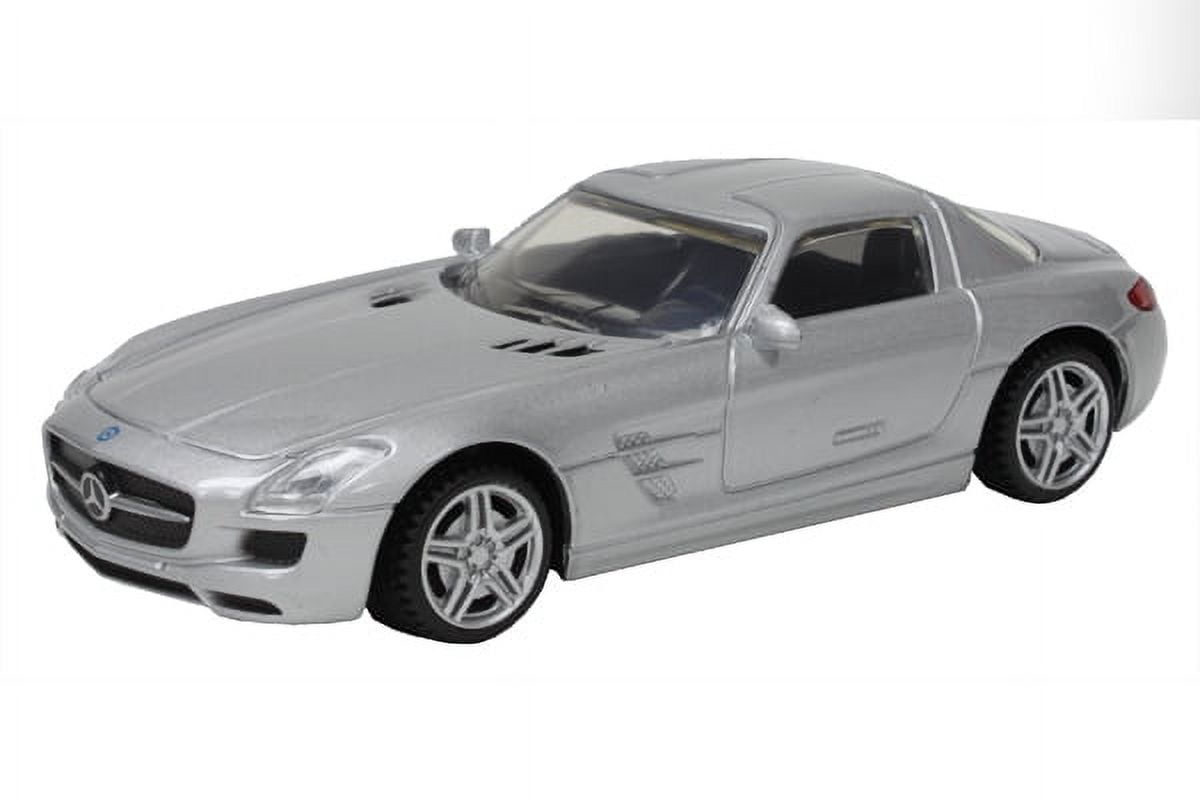 Mercedes Benz SLS AMG Car [1:43 scale in Silver] - Walmart.com