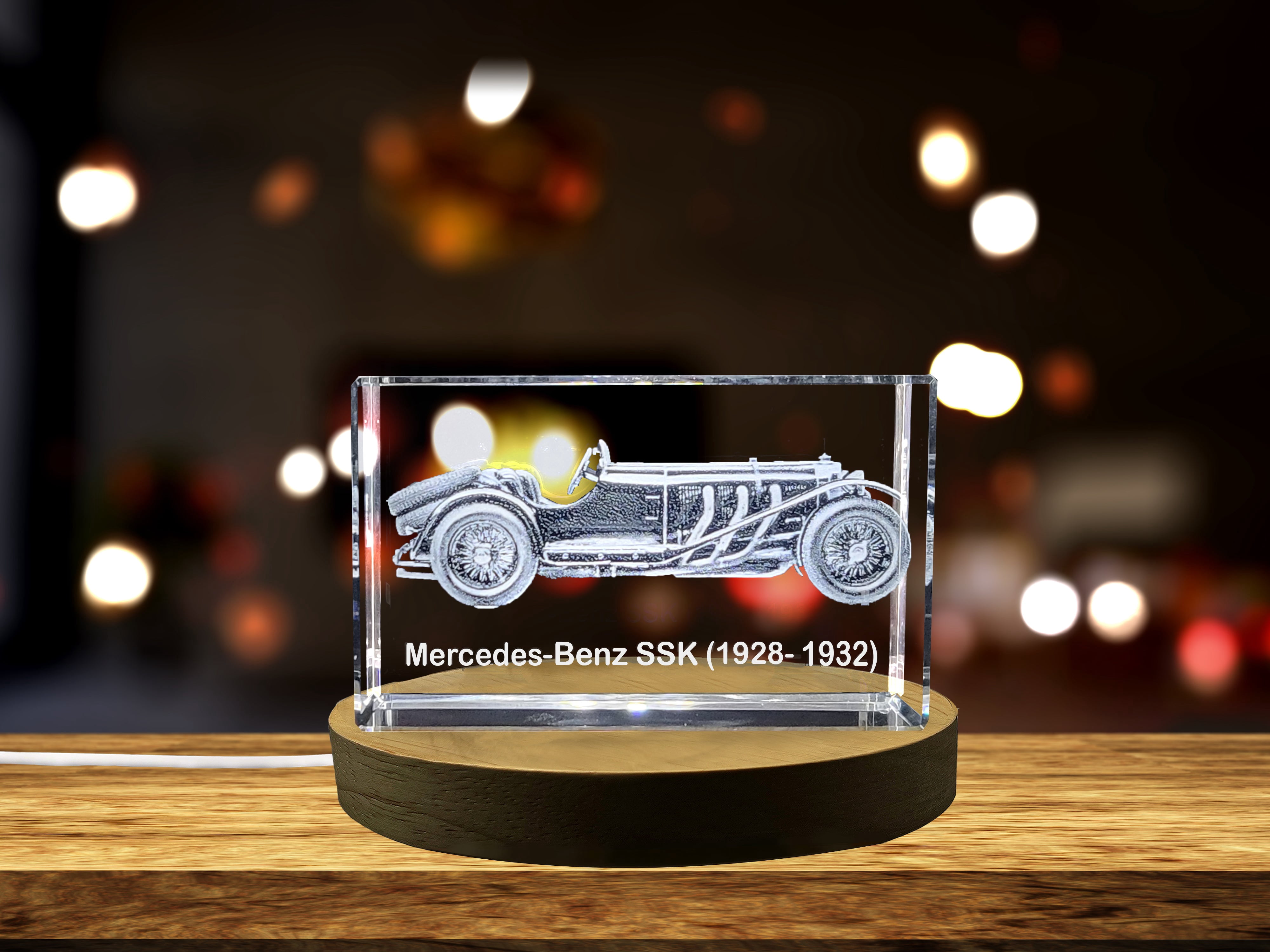 Mercedes-Benz SSK Supercar Collectible Crystal Sculpture | 1928-1932 ...