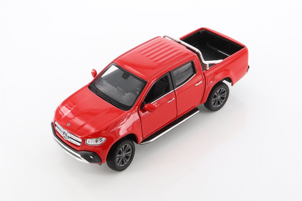 Mercedes-Benz X-Class Pickup Truck, Red - Welly 24100WR - 1/27 scale ...