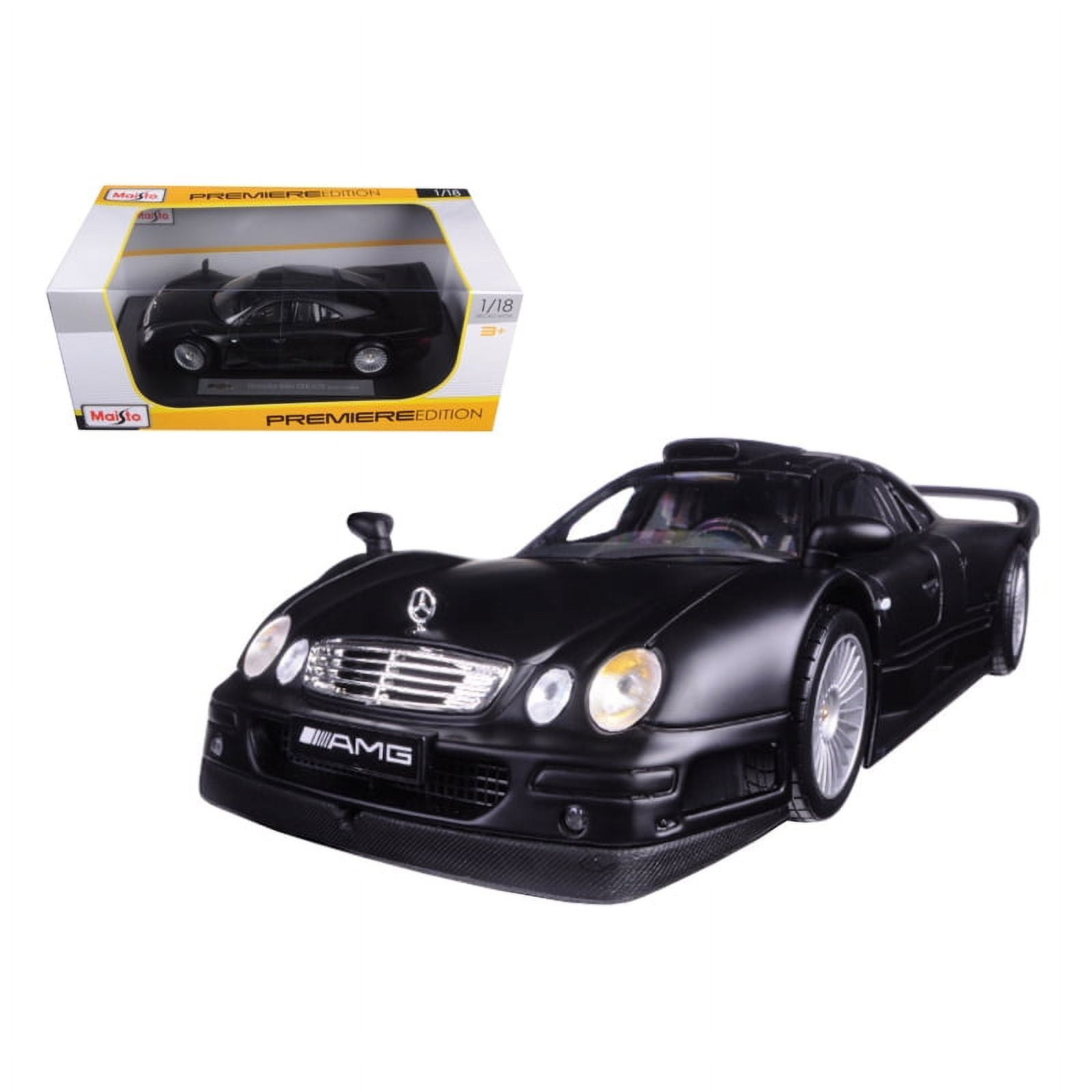 Mercedes CLK GTR Street Version Matt Black 1/18 Diecast Model Car by ...