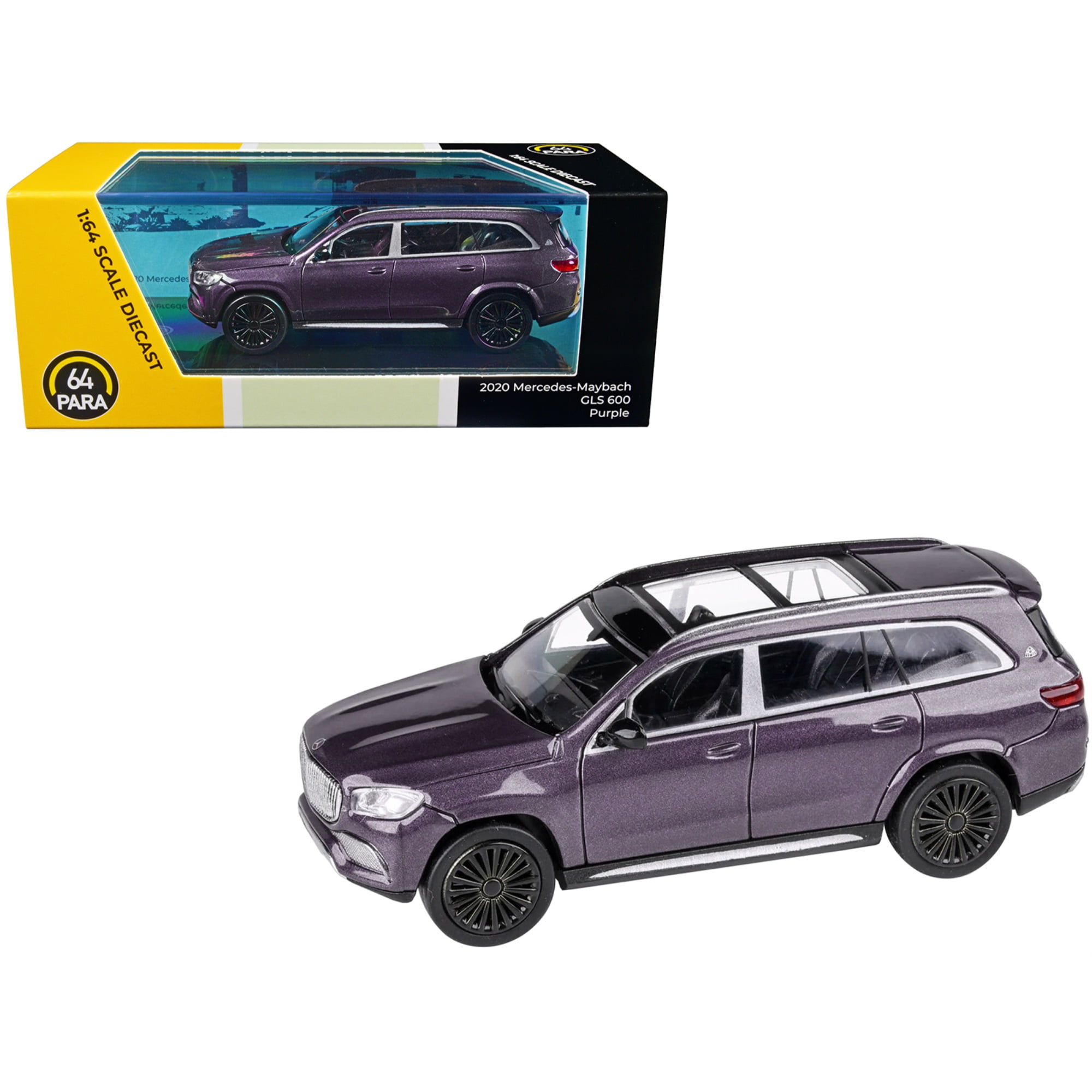 Mercedes-Maybach GLS 600 Purple Metallic with Sunroof 1/64 Diecast ...