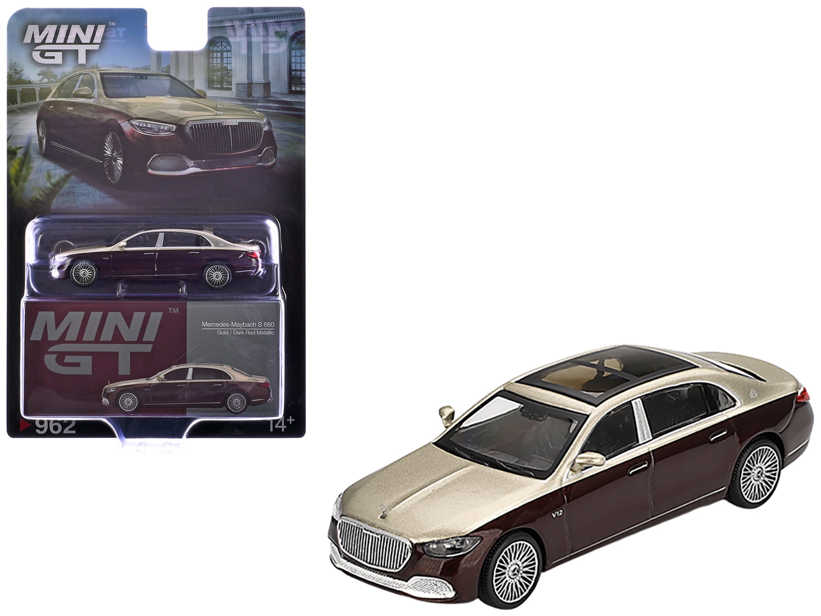 Mercedes-Maybach S 680 Gold Metallic and Dark Red Metallic Limited ...