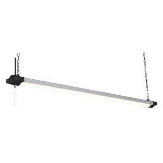 Mercer 46-in W Integrated LED Silver Linkable Plug-in Utility Shop ...