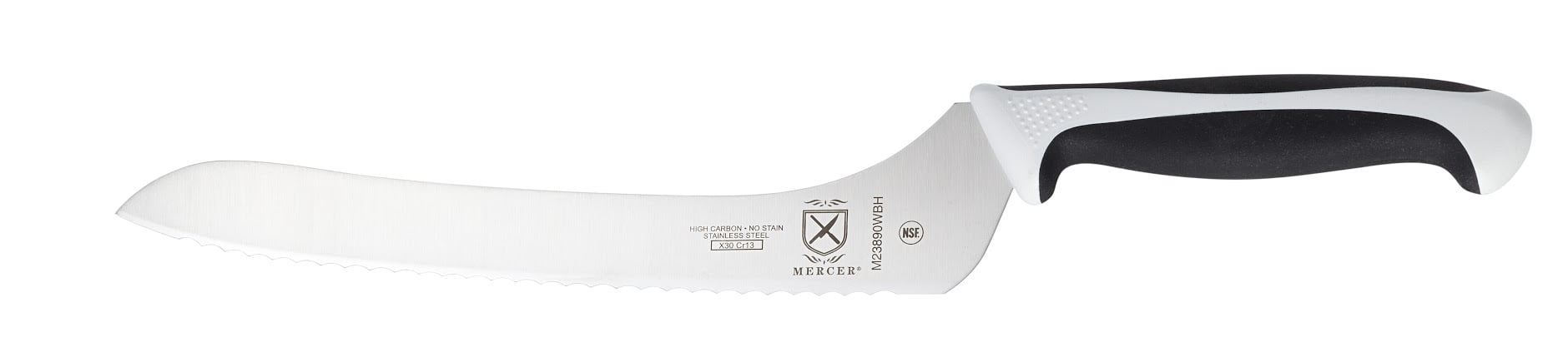 Mercer Culinary 9" Millennia Offset Bread Knife, White - Walmart ...