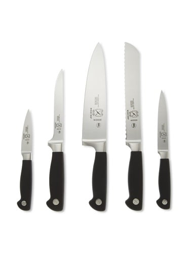 Mercer Culinary M20000 Genesis 6-Piece Forged Knife Block Set, Tempered ...