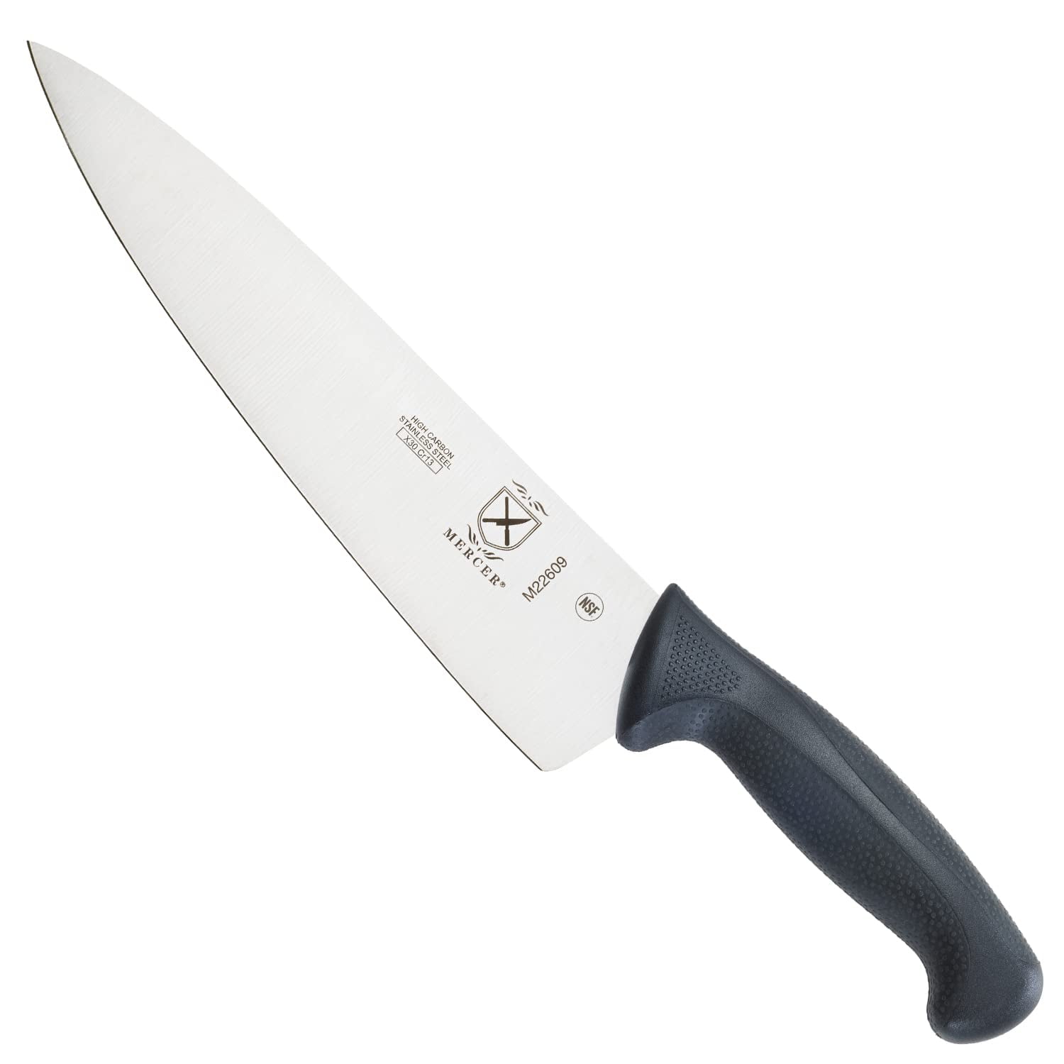 Mercer Culinary M22609 Millennia Black Handle, 9-Inch, Chef's Knife ...