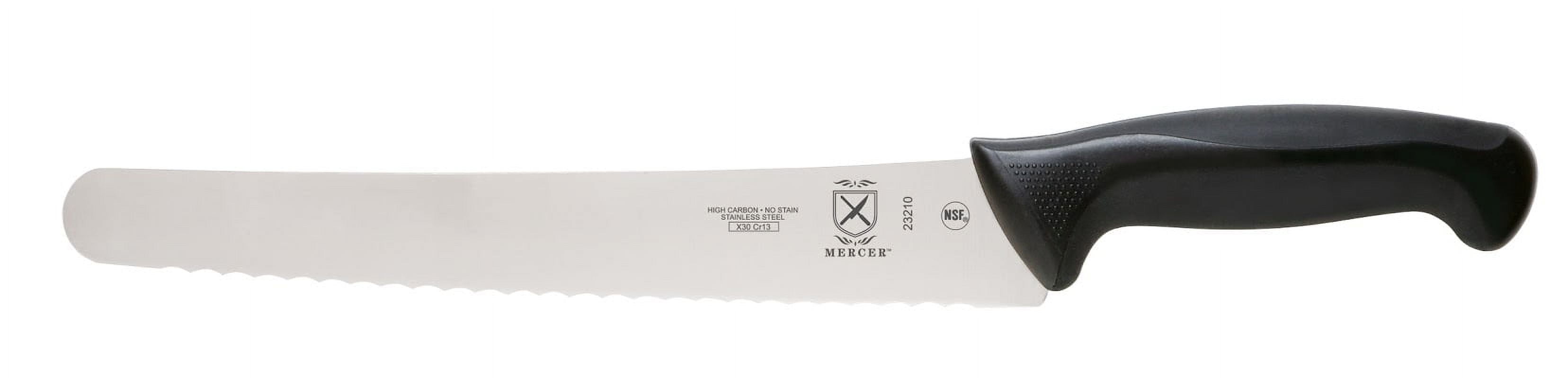 Mercer Culinary Millennia 10-Inch Wide Wavy Edge Bread Knife, Sharp ...