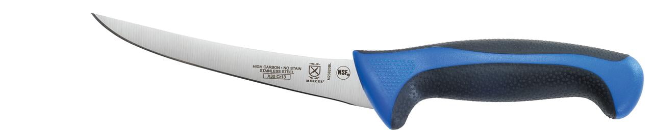 Mercer Culinary, Boning Knife, 6", Steel Curved, Blue - Walmart.com