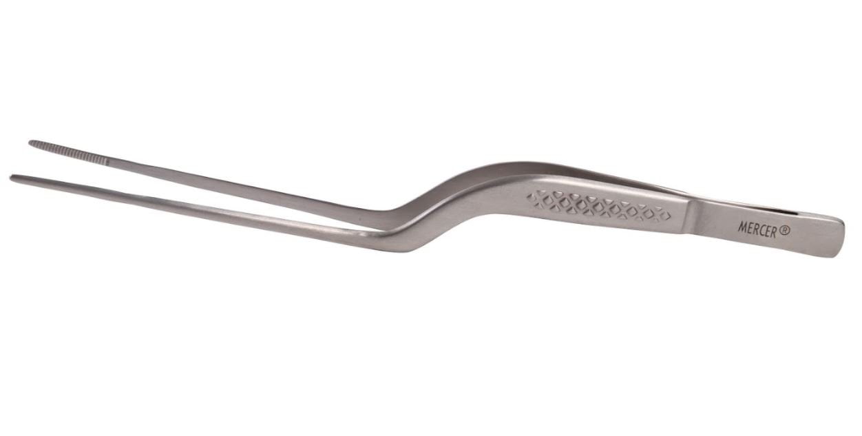 Mercer Culinary Offset Precision Plus Stainless Steel Plating Tongs | 6 ...