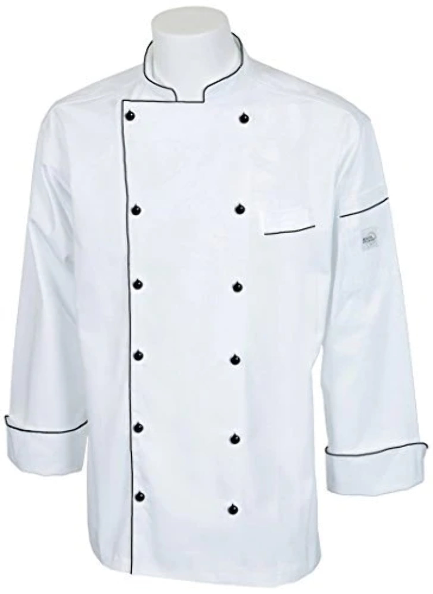 Mercer Culinary Renaissance Men's Traditional Neck Chef Jacket with ...