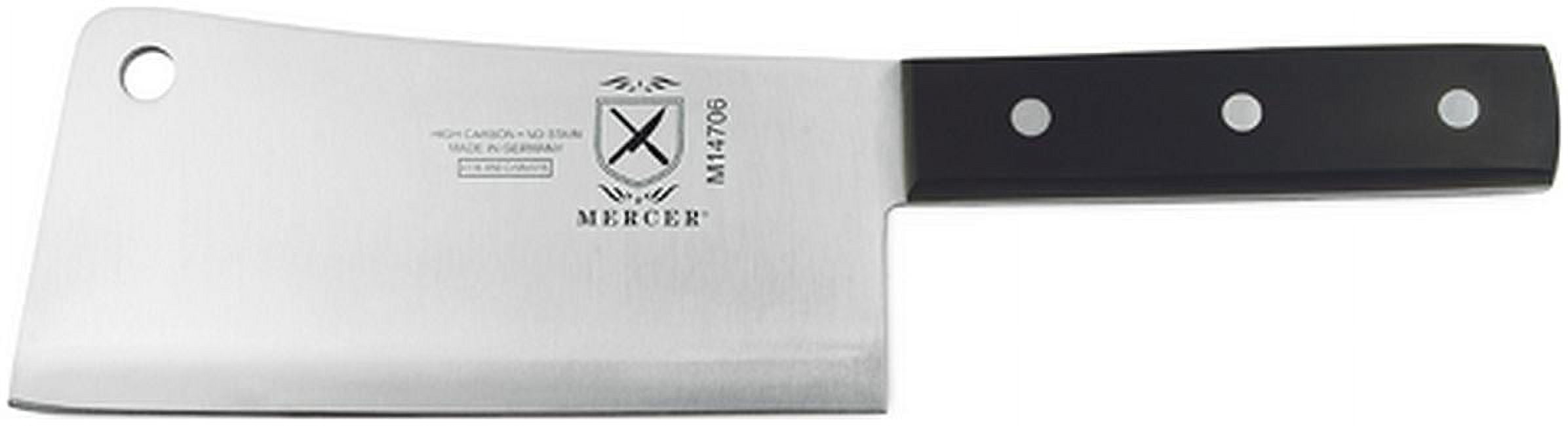 Mercer Cutlery Cleaver,6 in Blade,Black Handle M14706 - Walmart.com