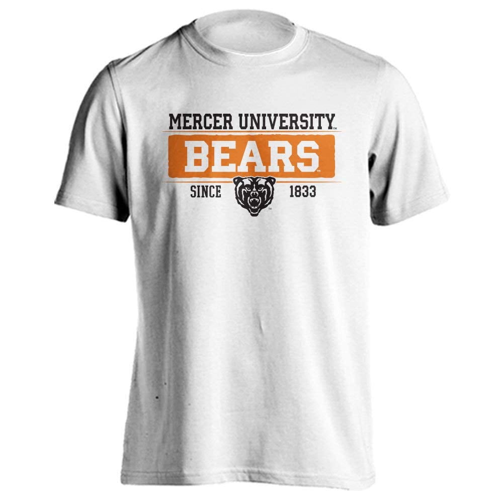 Mercer University Bears MU Bar Mascot Since 1833 Short Sleeve T-Shirt ...