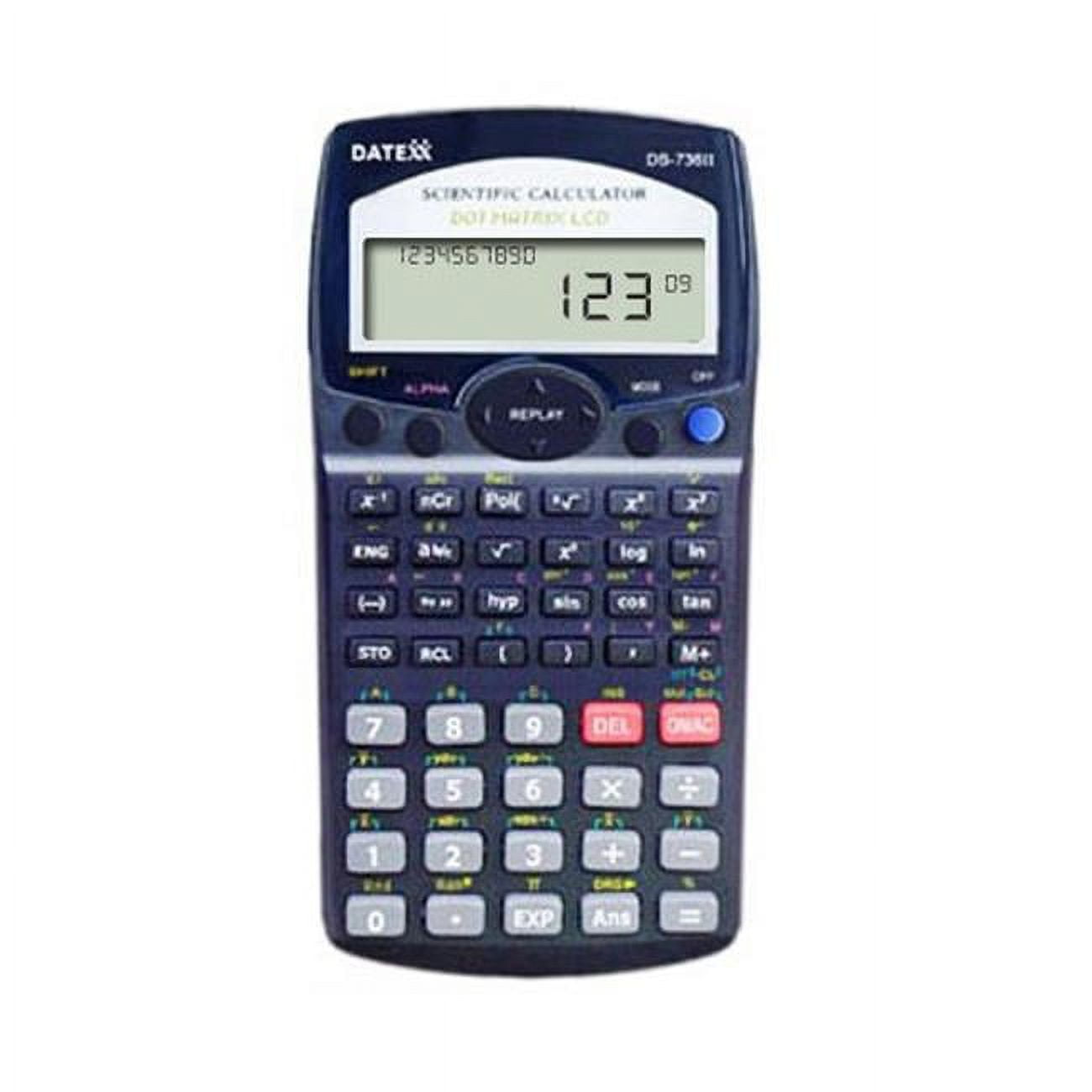 DS-736 - 283 Functions 2 Line Scientific Calculator with Fraction and ...