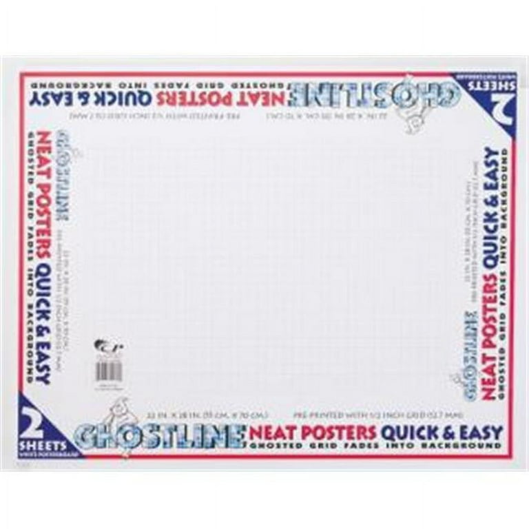 Ghostline Poster Board Ghostline Foam Board White, 22 X 28 In