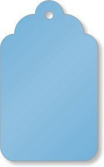 Dark Blue Merchandise Tags, 1-1/2 x 15/16, Hole, Box of 1,000 - Walmart ...