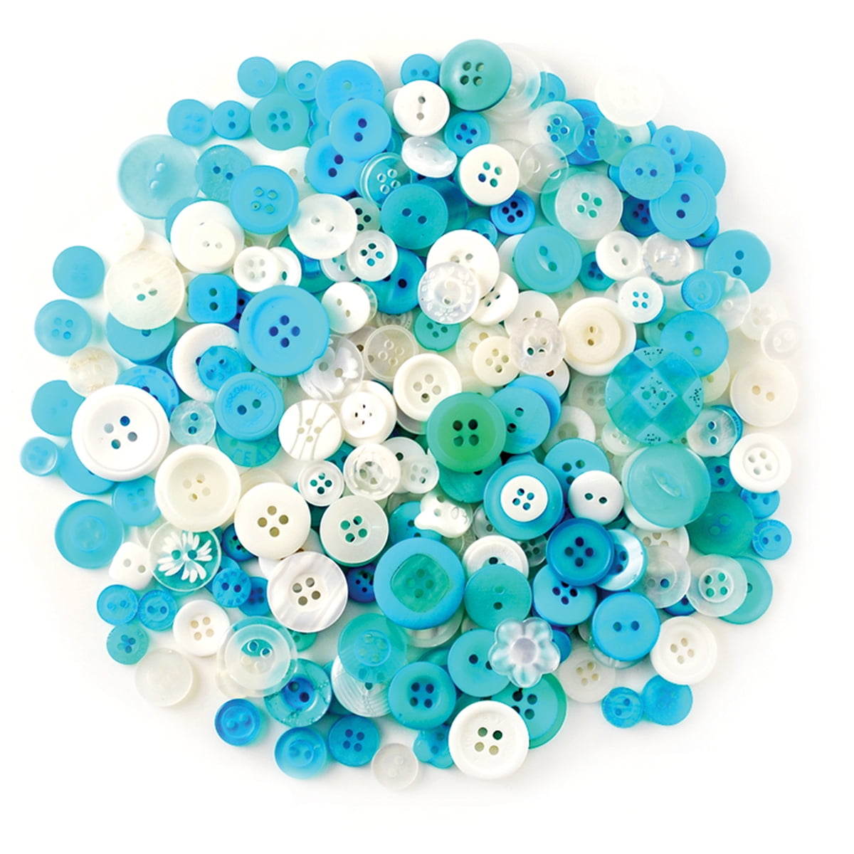 Fashion Buttons 85g-Ocean, Pk 6, Multicraft Imports - Walmart.com