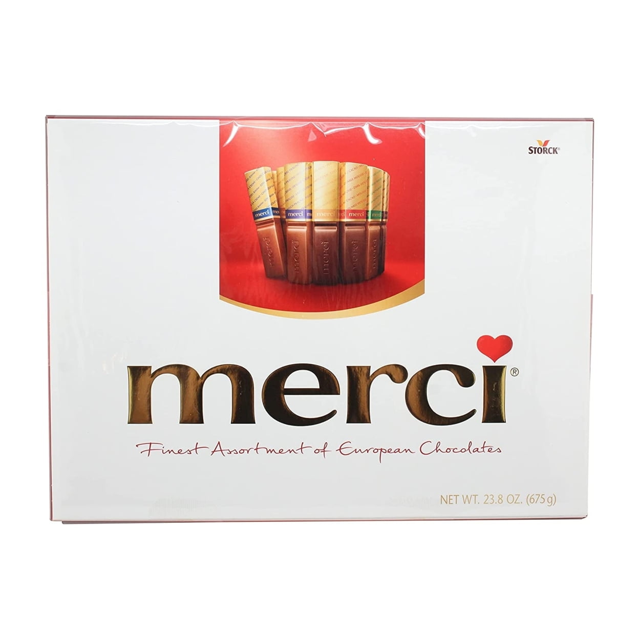 Merci Gourmet Boxed Assorted Sampler of Finest European Chocolates, 23. ...