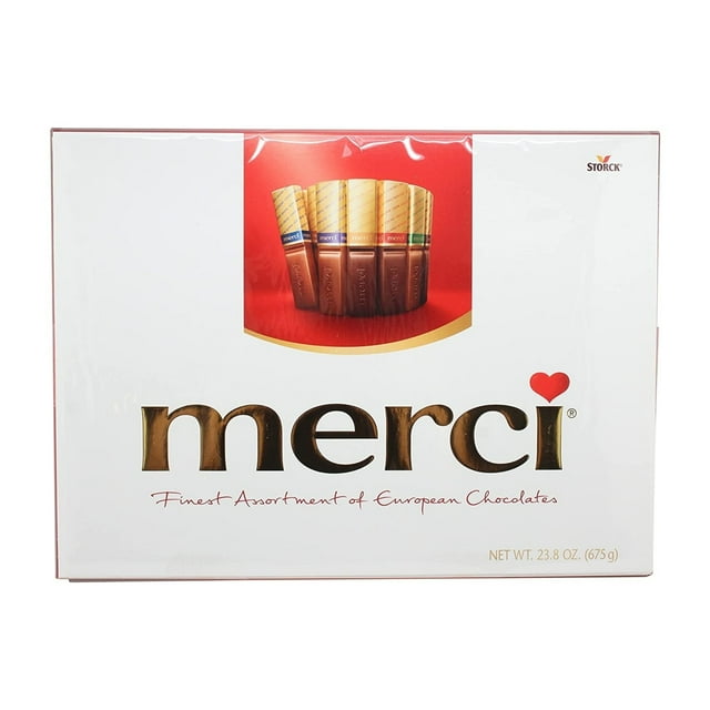 Merci Gourmet Boxed Assorted Sampler of Finest European Chocolates, 23. ...