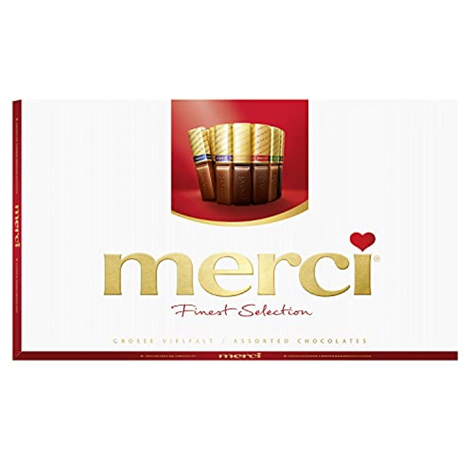 Merci Chocolate Assortment, 8 Varieties Hazelnut, Praline, Dark Cream ...
