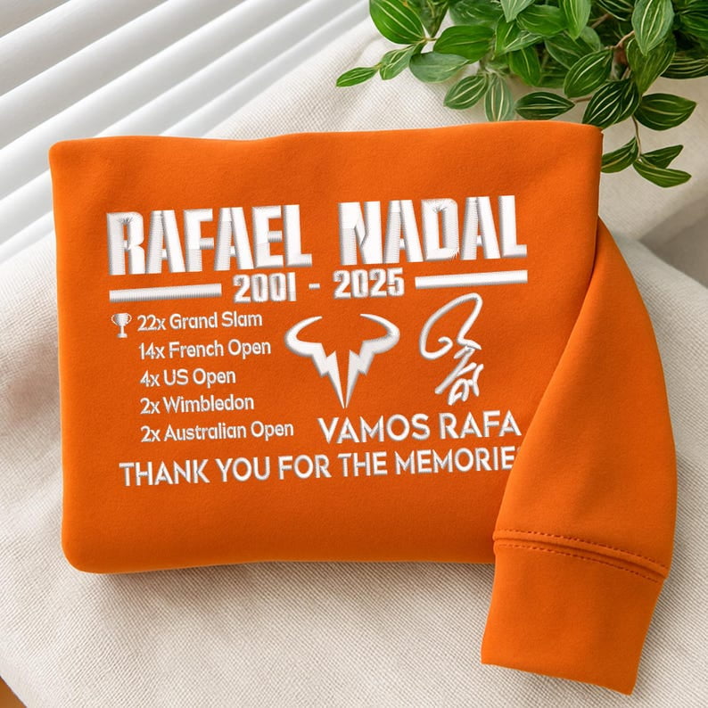 Merci Rafa Embroidered Shirt, Trending Sport shirt, Tennis Player Tee ...