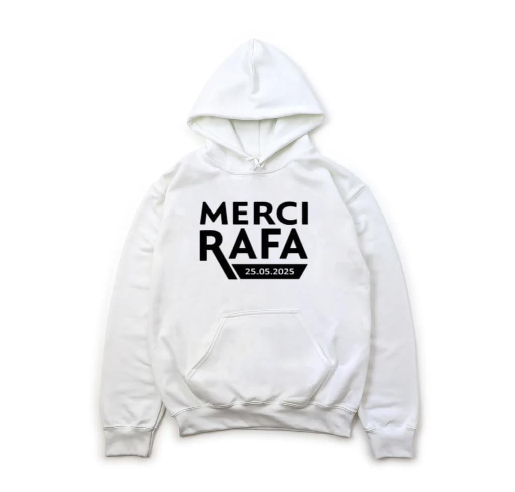 Merci Rafa Tennis Star Farewell 2025 Rafael Nadal Tribute Fan Art Hoodie, for men & women, up to ...