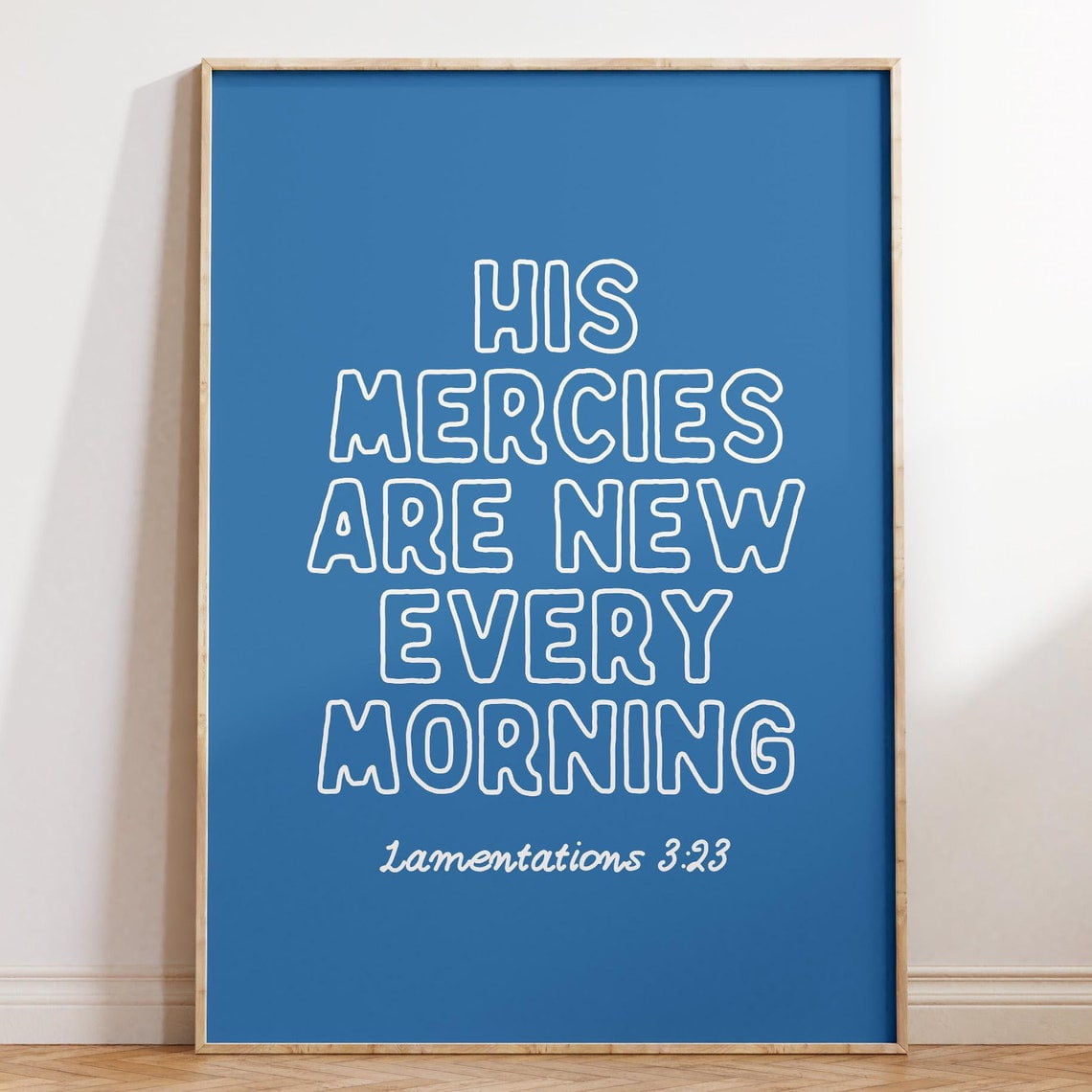 His Mercies Are New Every Morning, Christian Wall Art, Coastal ...