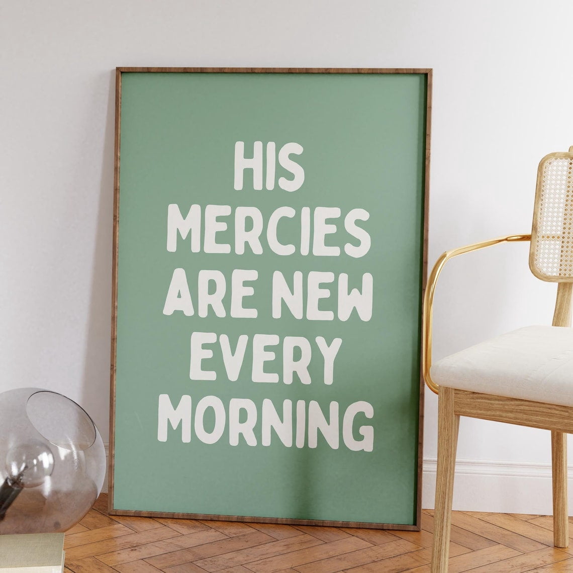 His Mercies Are New Every Morning, Modern Christian Wall Art, Christian ...