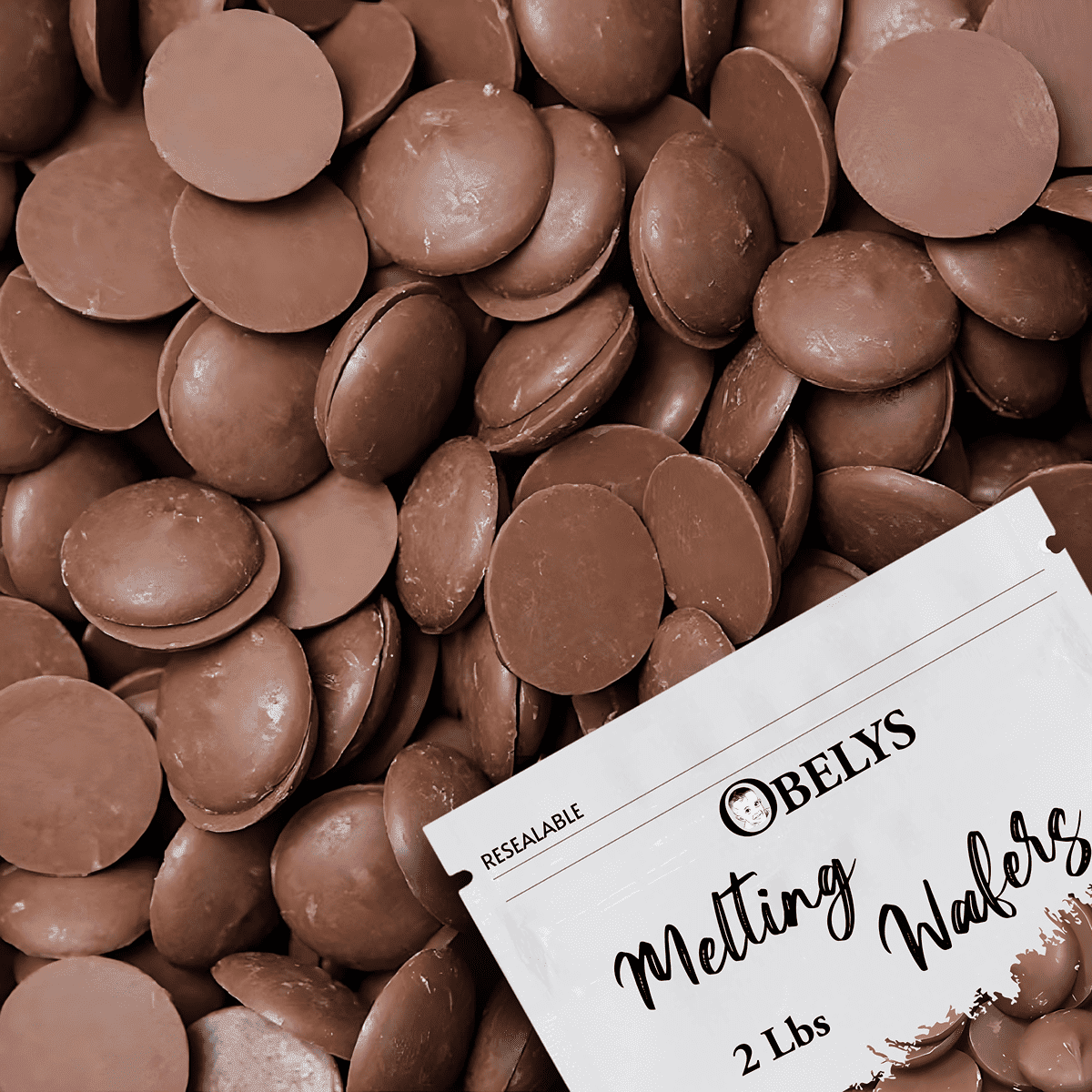 Merckens Lite Chocolate Melts - Milk Melting Wafers (2 Pound) - Perfect ...