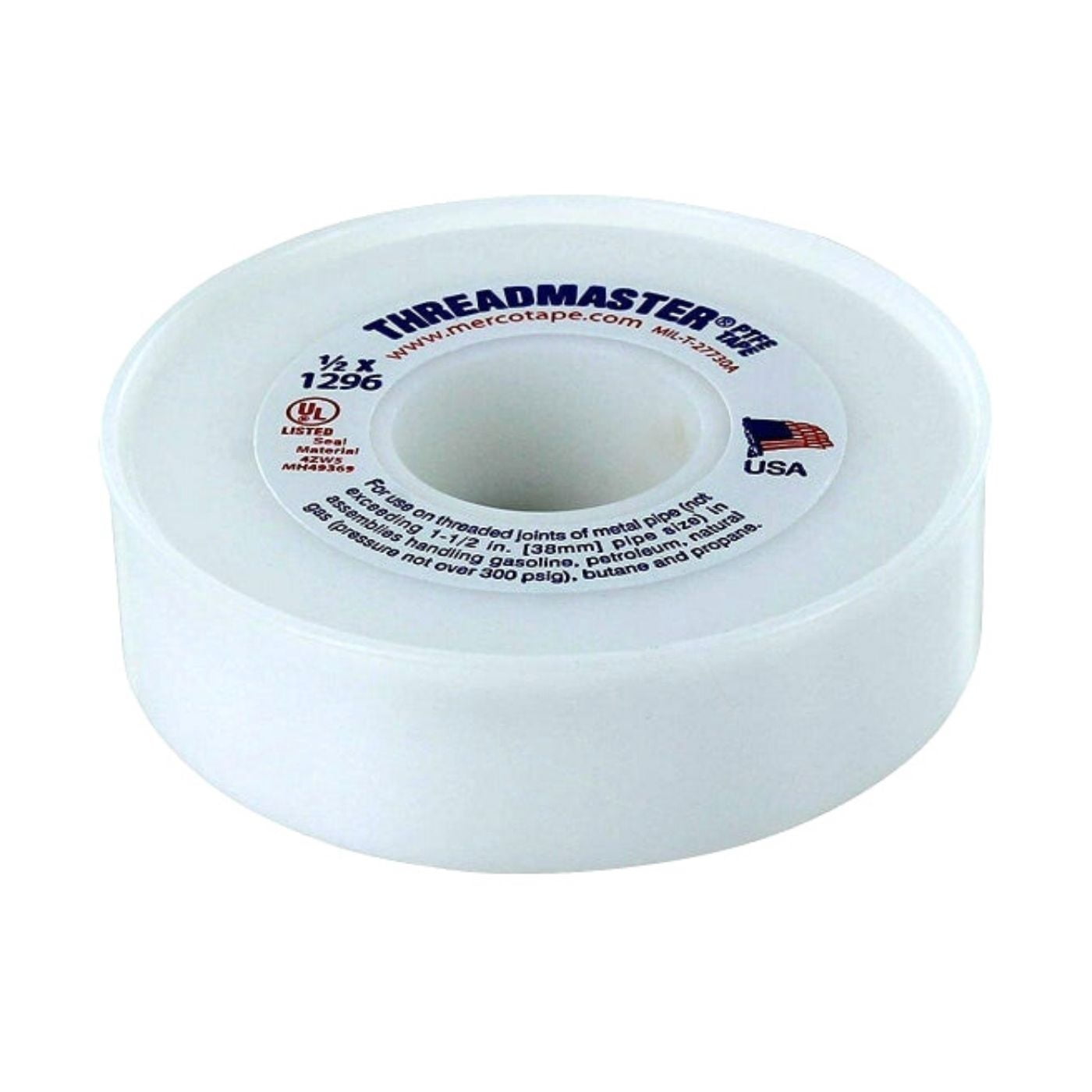 Merco M55 USA-Made Threadmaster Threadseal Tape - 1in x 520in ...