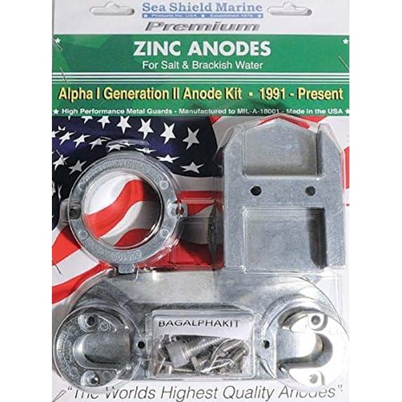 Mercruiser Alpha 1 Generation 2 Zinc Anode Kit - 1991 to Present ...