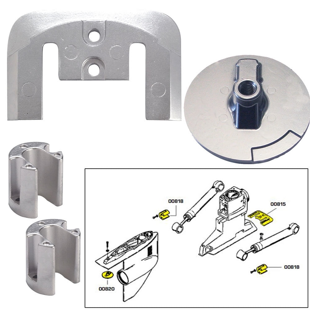 Mercruiser/Mercury Bravo II and III Aluminum Anode Kit w/Hardware ...
