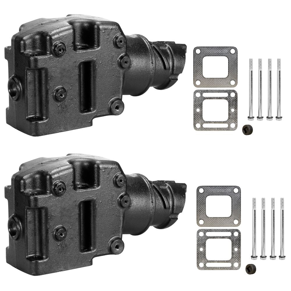 Mercruiser Set of 2 Exhaust Riser Elbows with Gaskets & Bolts ...