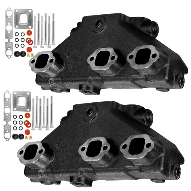 FASWORX Mercruiser 4.3L V6 Exhaust Manifolds Set, Cast Iron, 2002 ...