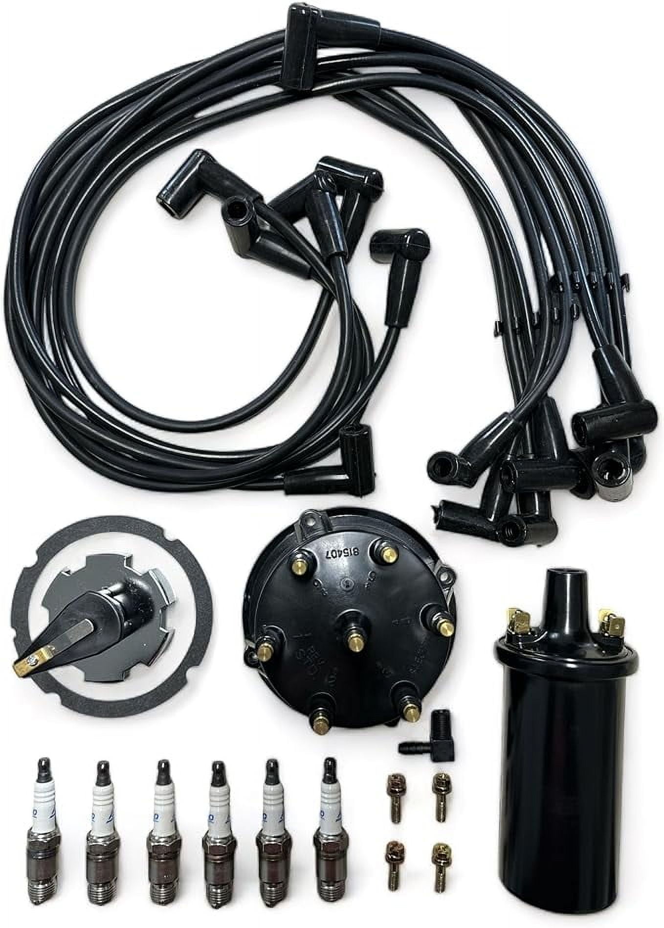 Mercruiser Thunderbolt 4.3 L V6 Distributor Cap Rotor Spark Plug Wires ...