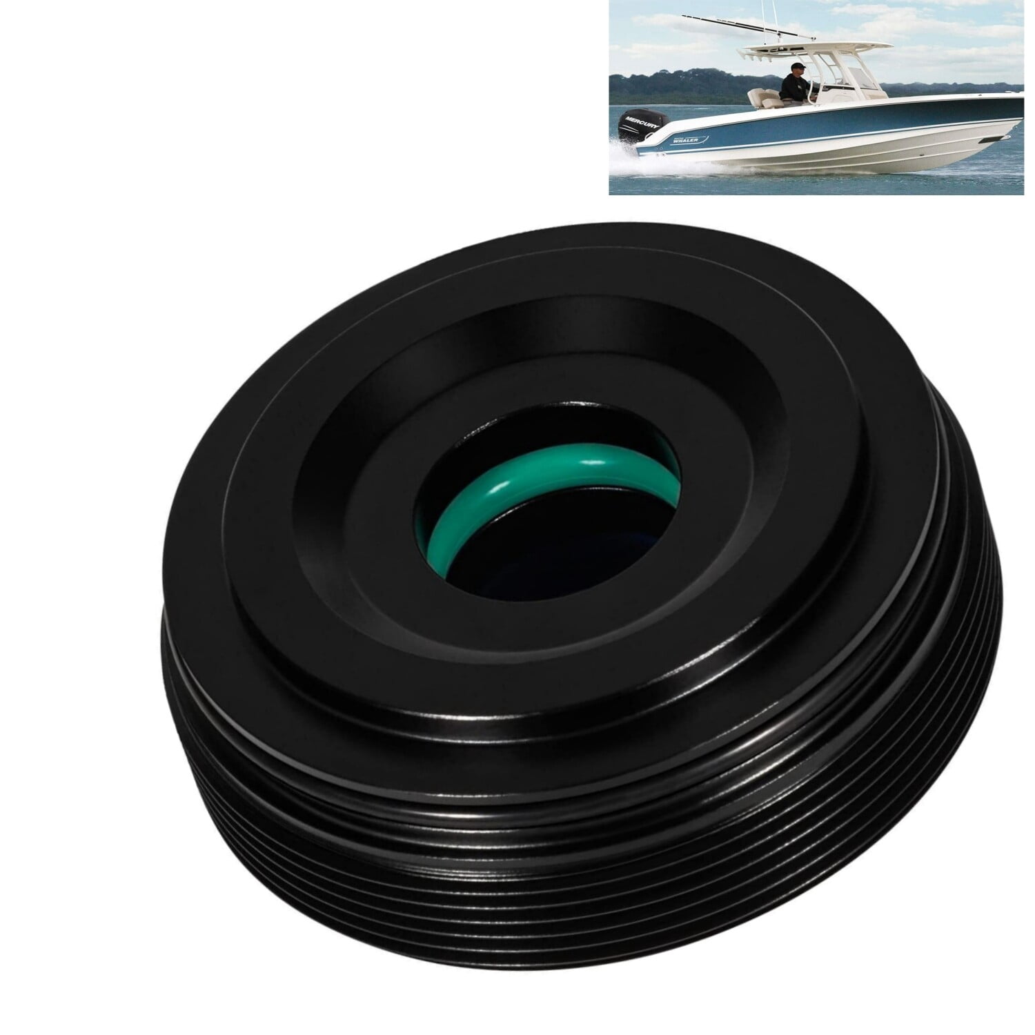 Mercury 135-150-175-200-225 Power trim TILT Cylinder End Cap 878239 USA ...