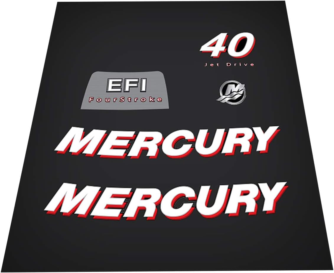 Mercury 40 Jet Drive (2006-2012) Outboard Decal (Sticker / Aufkleber ...