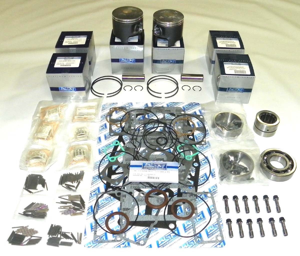 Mercury 90-150 Hp Crossflow Power Head Rebuild Kit STD SIZE 2.875" 100 ...